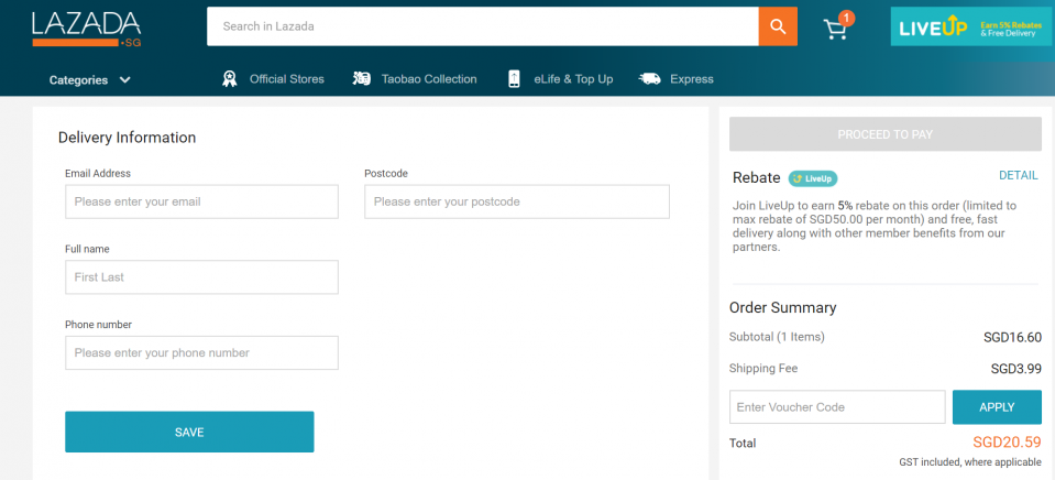 SG$25 OFF Storewide | Lazada Promo Code | June 2018